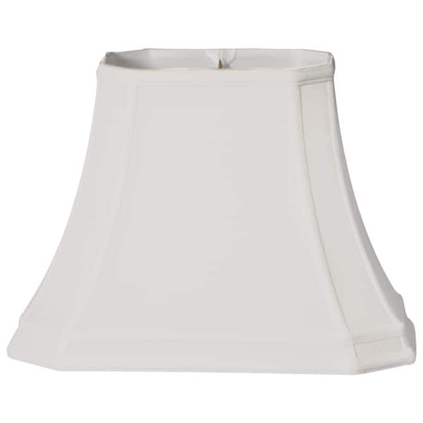 Royal Designs Rectangle Cut Corner Gallery Basic Lamp Shade, White, 7 x ...