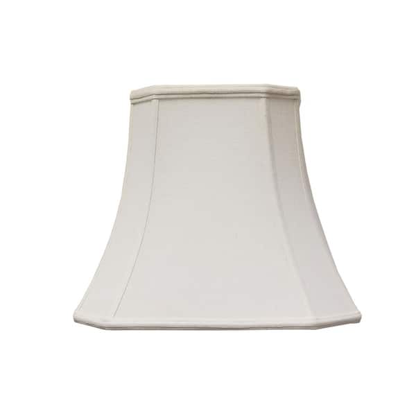 Royal Designs Square Cut Corner Bell Beige Lamp Shade, 7.5 x 12 x 10.25 ...
