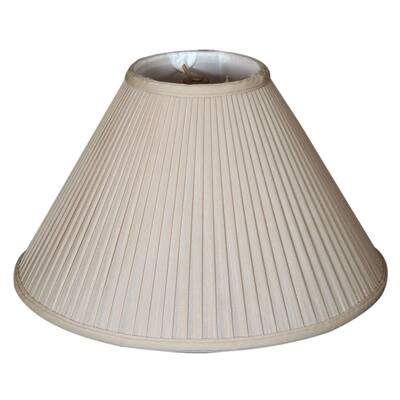 Royal Designs Empire Side Pleat Basic Lamp Shade, Black/Gold 11 x 18 x ...