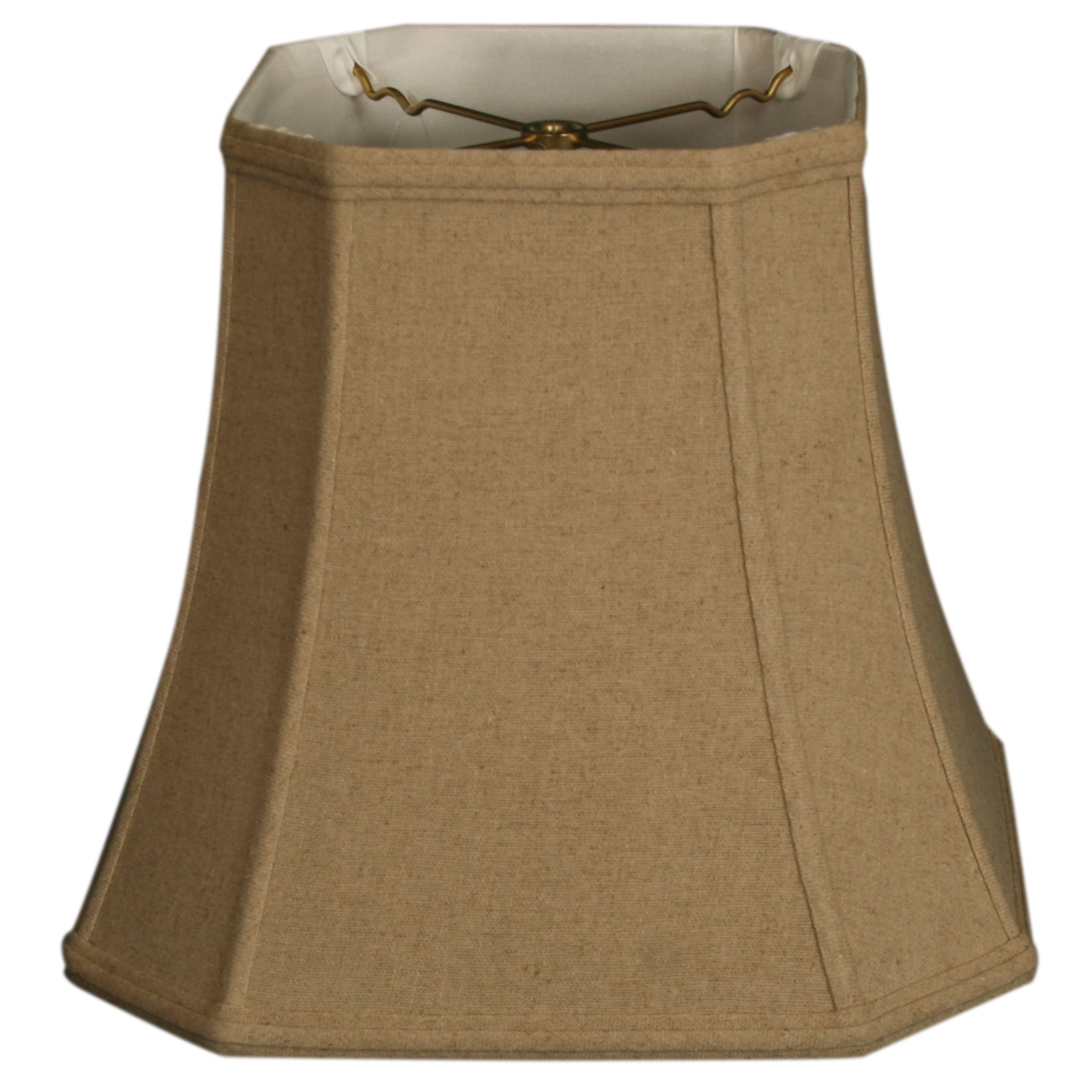 Royal Designs Square Cut Corner Basic Lamp Shade, Linen Cream, 9 x 14 x ...