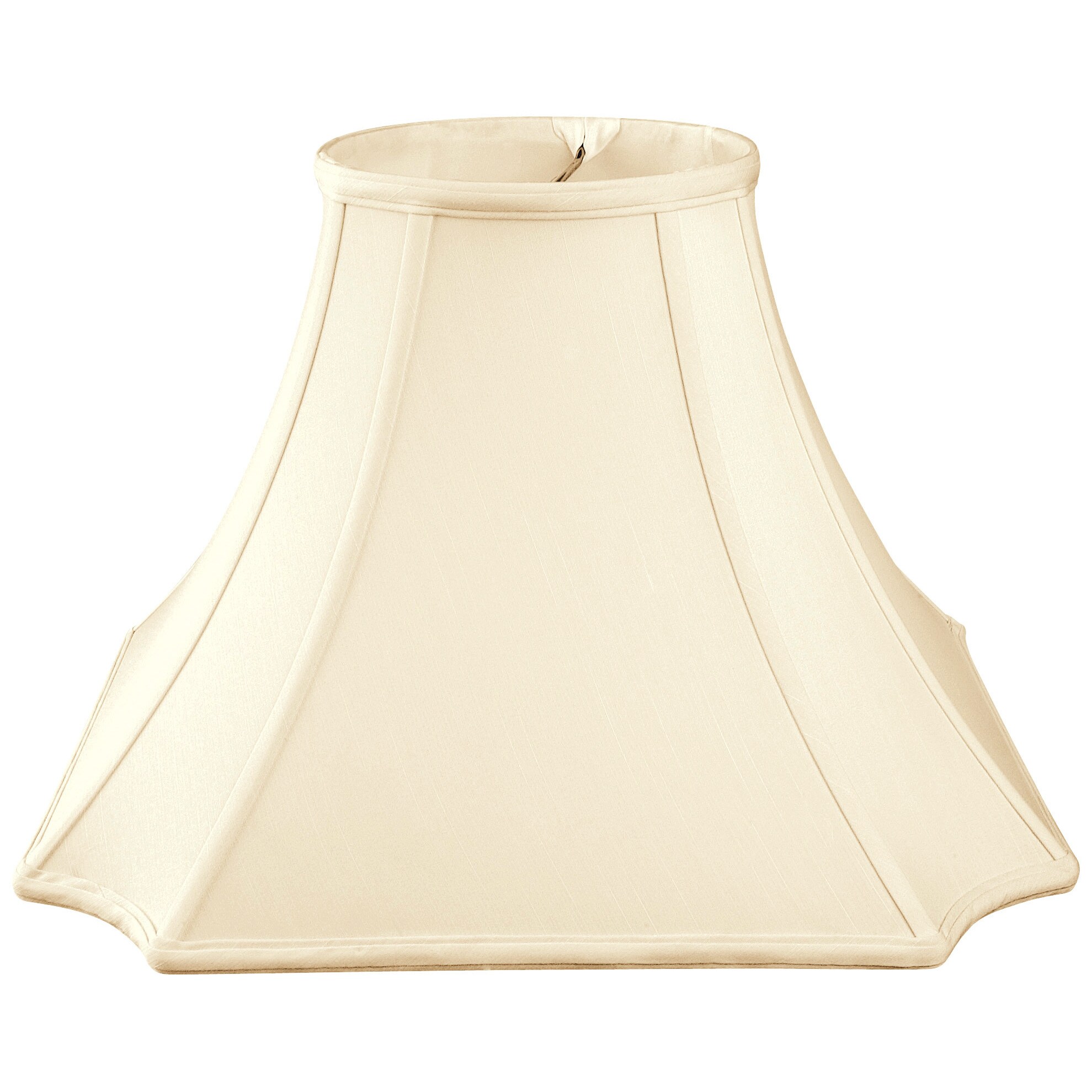 Royal Designs Square Sharp Corner Basic Lamp Shade, Linen Cream, 6 x 18 ...