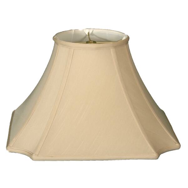 Royal Designs Inverted Corner W Round Top Wall Lamp Shade, Beige, 5 x ...