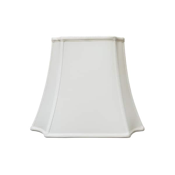 Royal Designs Rectangle Inverted Cut Corners White Lamp Shade, (6.25 x ...