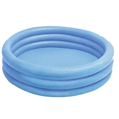 Inflatable Crystal Blue Swimming Kiddie Pool - Overstock - 14820039