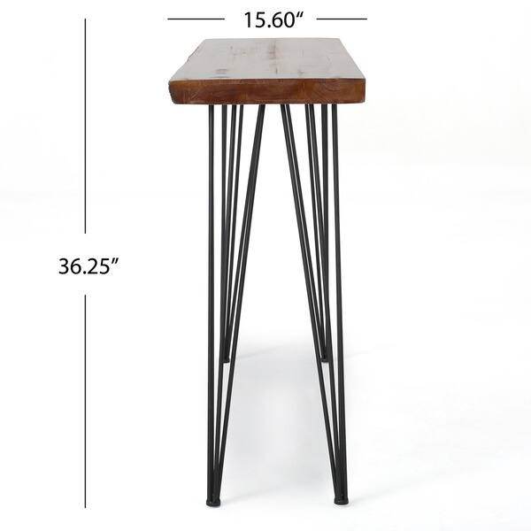 Remington Natural Wood Live Edge Console Table by Christopher Knight ...