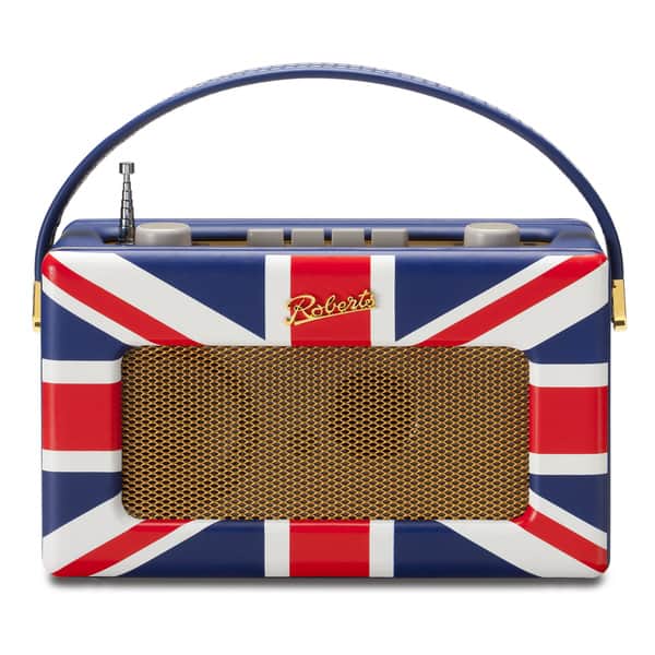Robert's Radio 1950's Style Retro Union Jack Leather Radio (As Is Item ...