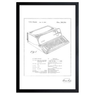 Oliver Gal'First Apple Personal Computer 1983, Silver Metallic' Framed ...