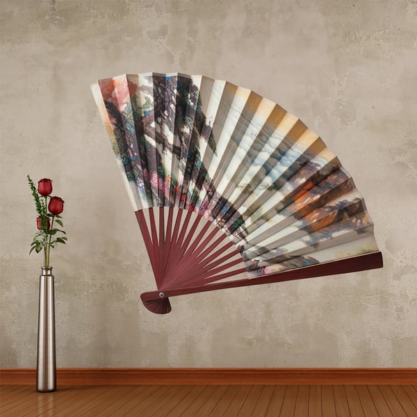 Full Color Japanese Fan Full Color Wall Decal Sticker Sticker Decal ...