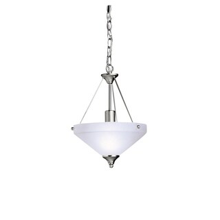Kichler Lighting Ansonia Collection 1-light Brushed Nickel Inverted ...