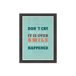 Cry Smile Inspirationalby Meme Hernandez - Framed Print Wall Art - Bed ...