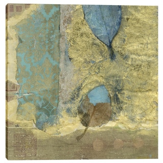 Epic Graffiti Elena Ray 'Wabi-Sabi Leaf' Giclee Canvas Wall Art - Blue ...