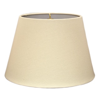 Royal Designs Eggshell Linen Tapered Shallow Drum Hardback Lamp Shade ...