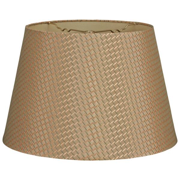 Royal Designs Tapered Shallow Drum Green/Gold 8-inch x 12-inch x 8.5 ...