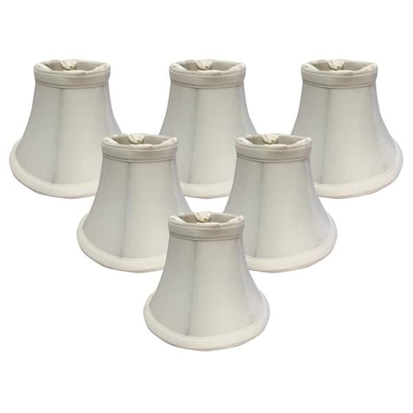 Royal Designs White True Bell Chandelier Lamp Shade, 3" x 6" x 4.5 ...