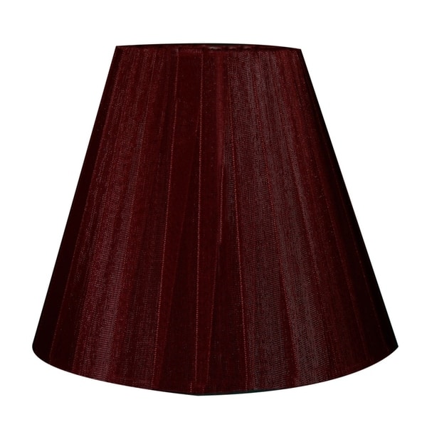 Royal Designs Maroon Organza Empire Chandelier Lamp Shade, 3" x 6" x 4. ...