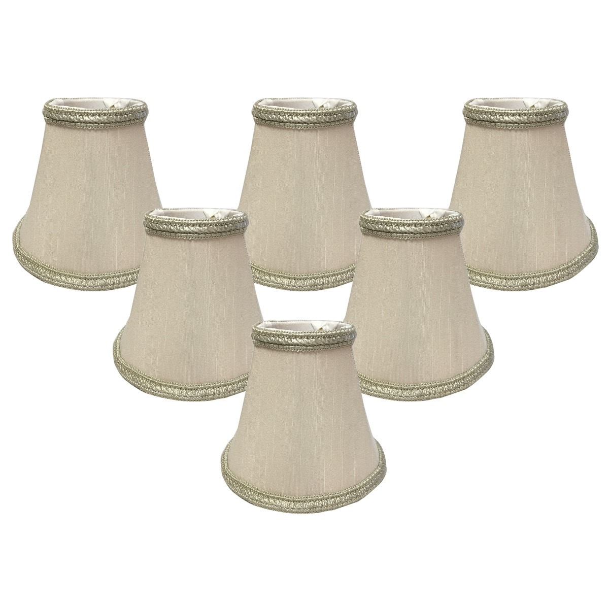 Royal Designs White Pleated Empire Chandelier Lamp Shade, 2" x 5" x 4. ...