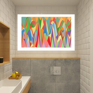 Full Color Modern Art Painting Colorful Art Full Color Wall Decal ...
