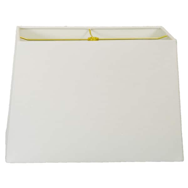 Royal Designs Rectangle Hard Back Lamp Shade, Linen White, (8x16) x ...