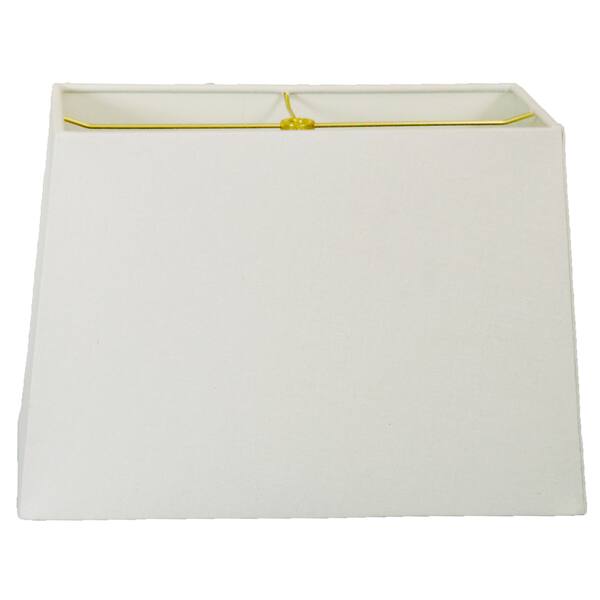 Royal Designs Rectangle Hard Back Lamp Shade, Linen White, (7x14) x ...