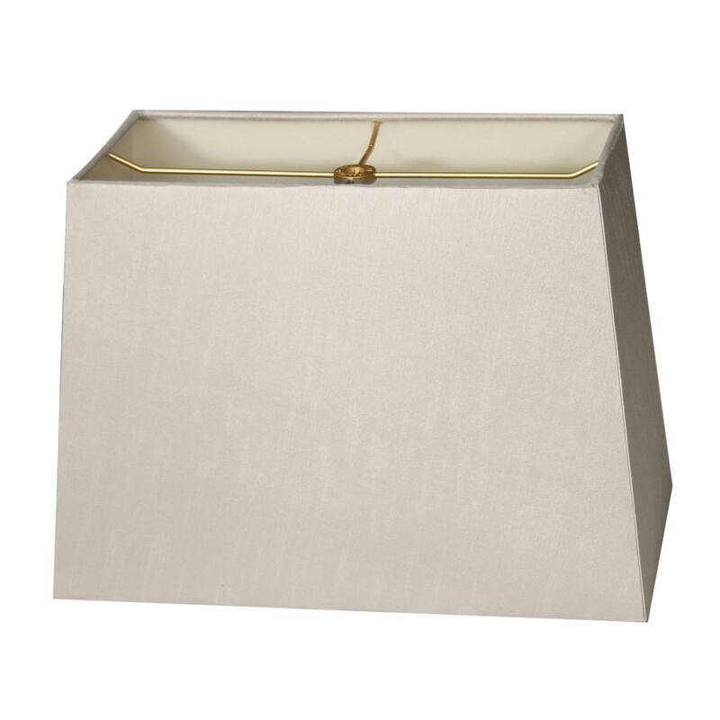 Royal Designs Rectangle Hard Back Lamp Shade, Gray, (7x14) x (9x16) x ...