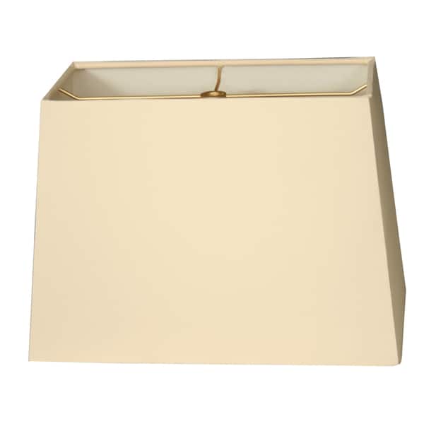 Royal Designs Rectangle Hard Back Lamp Shade, Eggshell, (7x14) x (9x16 ...