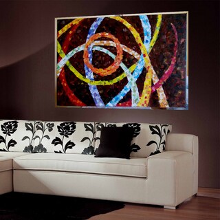 Full Color Colorful Painting Moden Art Full Color Wall Decal Sticker ...