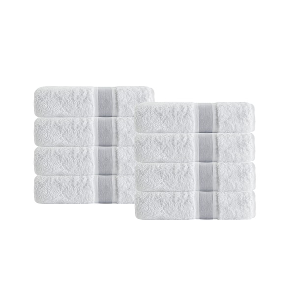 Depera Home Unique Turkish Cotton Hand Towels (Set of 8) - 16x28 inches ...