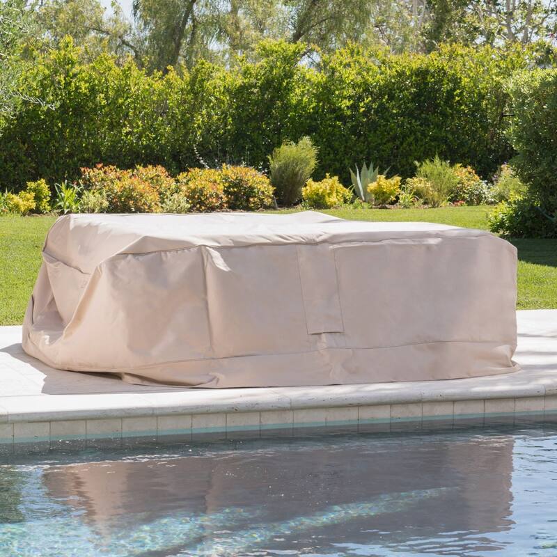 Shield Outdoor Waterproof Fabric Lounge Patio Cover (Set of 2) by ...