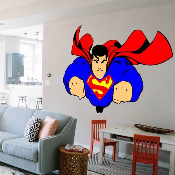 Full Color Superman Superhero Comics Marvel Full Color Wall Decal ...