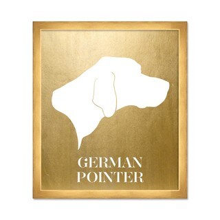 Oliver Gal 'German Pointer Inverted' Metallic Art - Bed Bath & Beyond ...