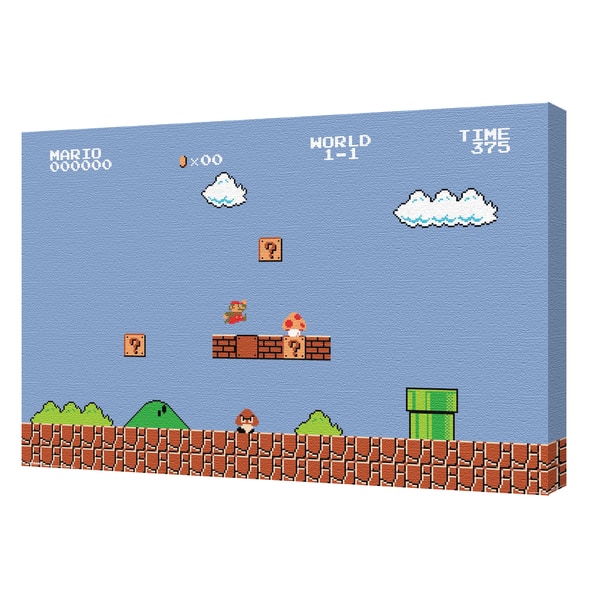 'Super Mario Bros - Level 1-1' Canvas by Pyramid America - Bed Bath ...