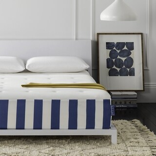 SAFAVIEH Dream Caress 12-inch Hybrid Mattress - White/Blue - Bed Bath ...