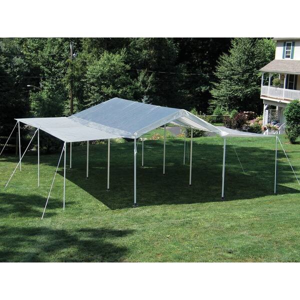 ShelterLogic 10 x 20ft. White Canopy Extension Sidewall Kit - Bed Bath ...