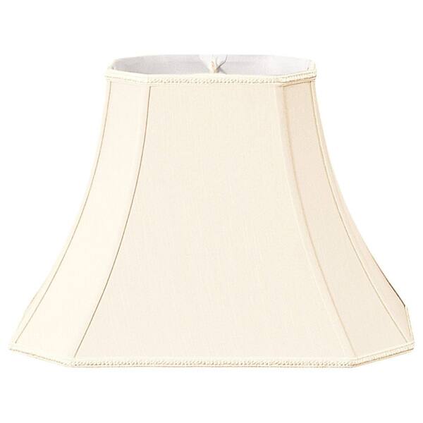 Royal Designs Rectangle Bell Eggshell White Silk Designer Lamp Shade ...