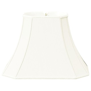 Royal Designs White Rectangle Bell Lamp Shade with Cut Corners - Bed ...