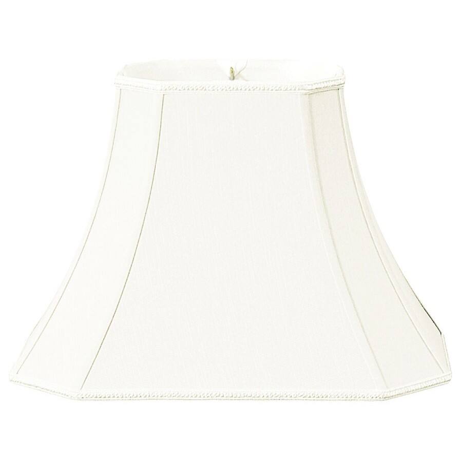 Royal Designs Rectangle Bell w Cut Corners Designer Lamp Shade, White ...