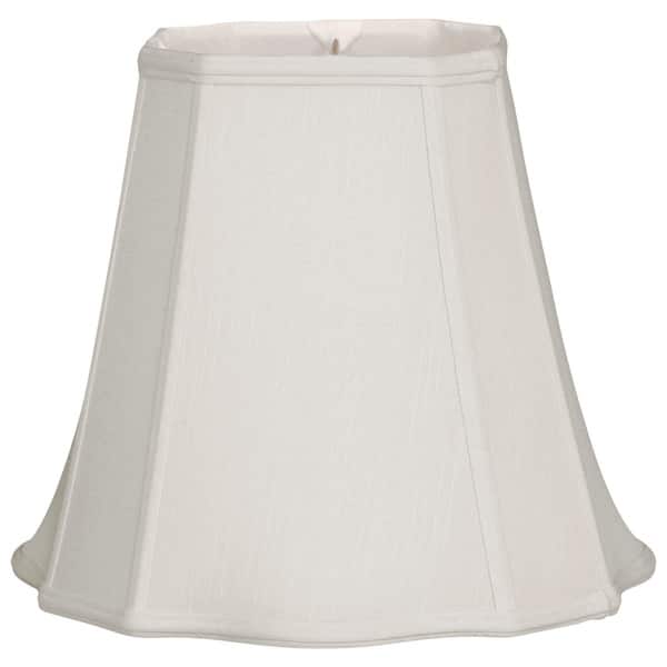 Royal Designs White Fancy Square-cut Corner Basic Lampshade - Bed Bath ...