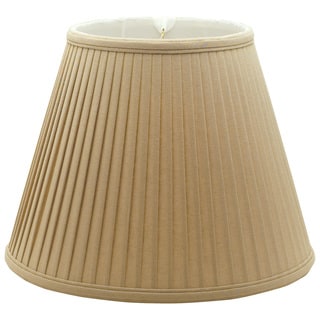 Royal Designs Deep Empire Side Pleat Basic Lamp Shade, Linen / Taupe 6 ...