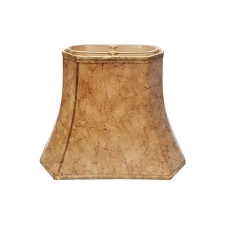 Royal Designs Rectangle Cut Corner Faux Rawhide Lamp Shade, (6 x 8) x ...