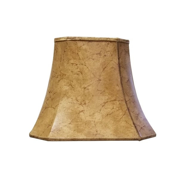 Royal Designs Square Cut Corner Bell Basic Faux Rawhide Lamp Shade, 9 x ...