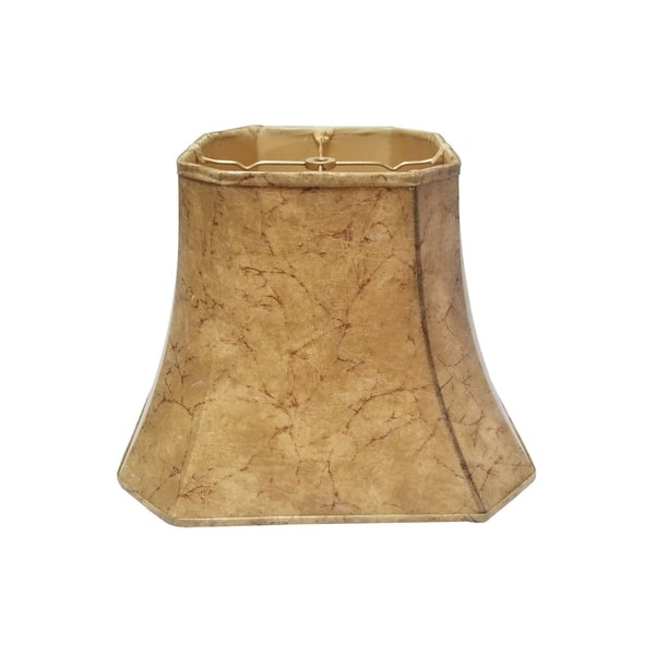Royal Designs Square Cut Corner Bell Basic Faux Rawhide Lamp Shade, 9 x ...