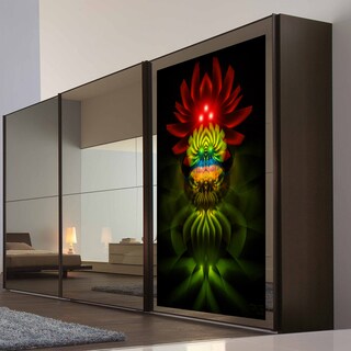 Full Color Colorful Cosmic Ornament Full Color Wall Decal Sticker ...