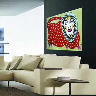 Full Color Abstract Painting Modern Art Full Color Wall Decal Sticker ...