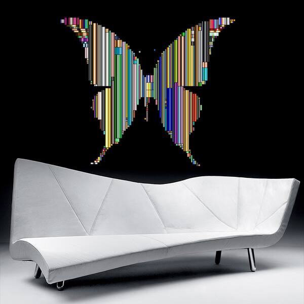 Full Color Colorful Butterfly Modern Art Full Color Wall Decal Sticker ...