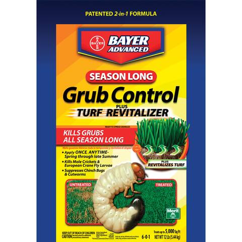 Bayer Granular Season Long Grub Control Plus Turf Revitalizer, 12lbs ...