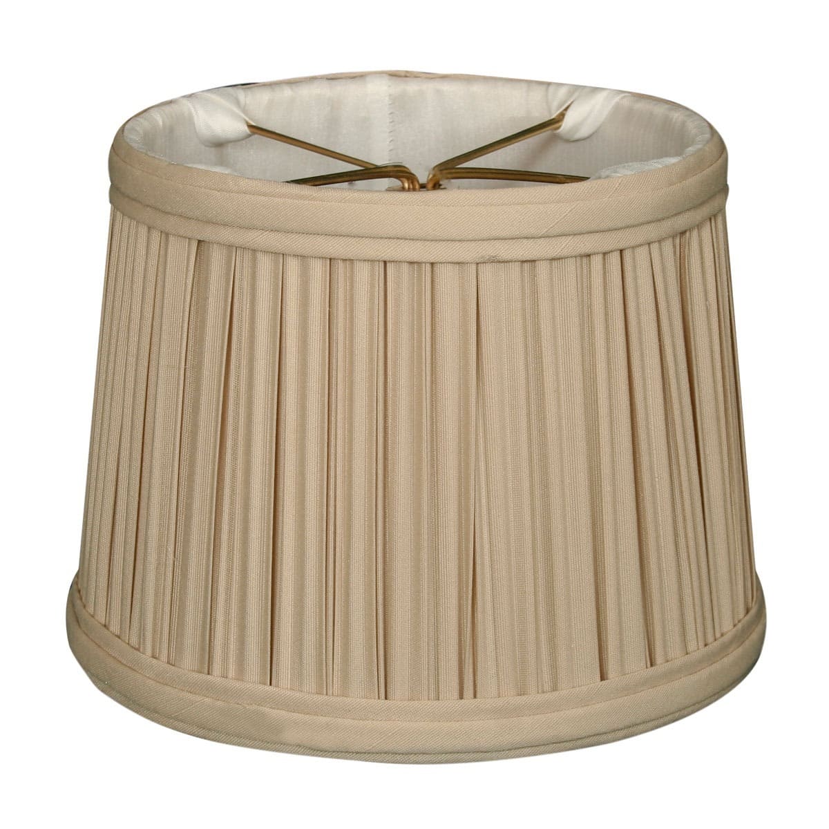 Royal Designs Beige Gather Pleat Chandelier Shade, 4.5" x 5" x 4.25 ...