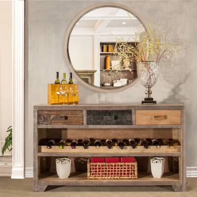Bolero Console Table with Wine Rack - Overstock - 15313038