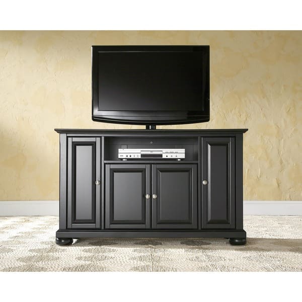 Alexandria Black Wood 48-inch TV Stand - Bed Bath & Beyond - 15313378