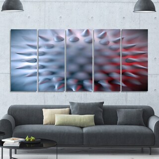 Designart "Macro Prickly Texture Design" Abstract Canvas Wall Art - Bed ...