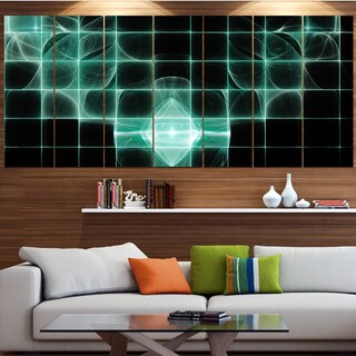 Designart "Blue Bat on Rader Screen" Abstract Wall Art on Canvas - Bed ...